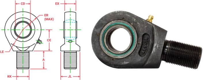 Spherical Rod Eye Hydraulic Cylinder Mounts