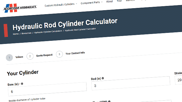 Online Cylinder Calculator| Custom Hydraulic Cylinders